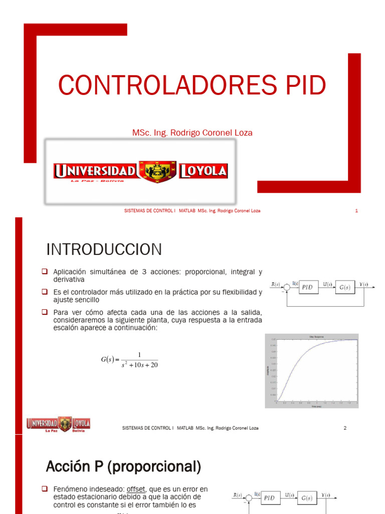 PID | PDF | Sistema de control | Matemáticas Aplicadas