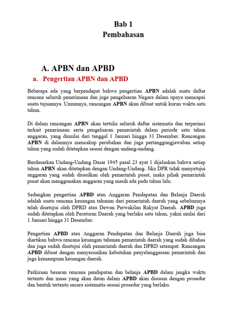 APBN Dan APBD | PDF