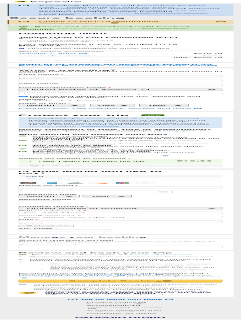 Expedia Payment | PDF