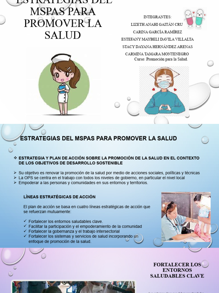 Estrategias MSPAS para Salud Sostenible | PDF | Invalidez ...