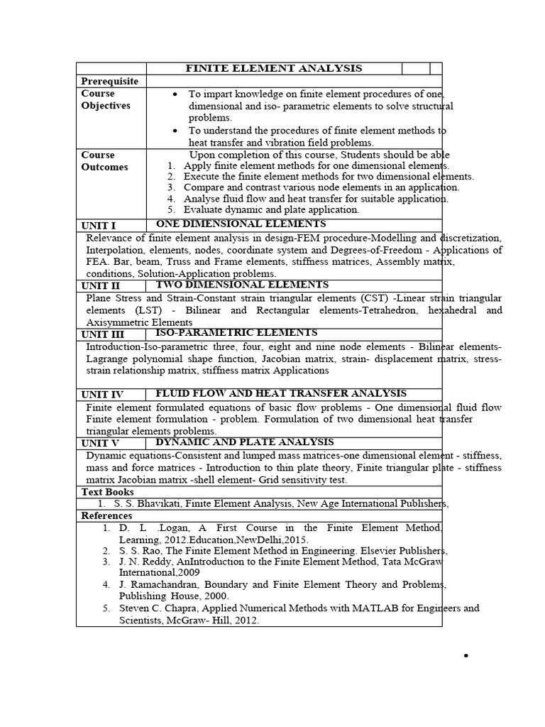 Finite Element Analysis | PDF | Finite Element Method | Matrix (Mathematics)