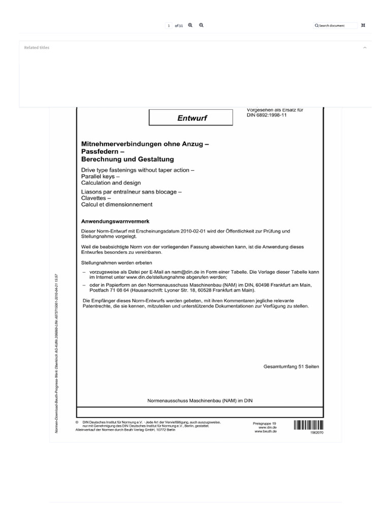 Din 6892 - PDF | PDF