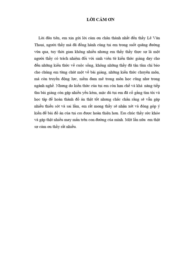 Cuon Bao Cao Do An | PDF