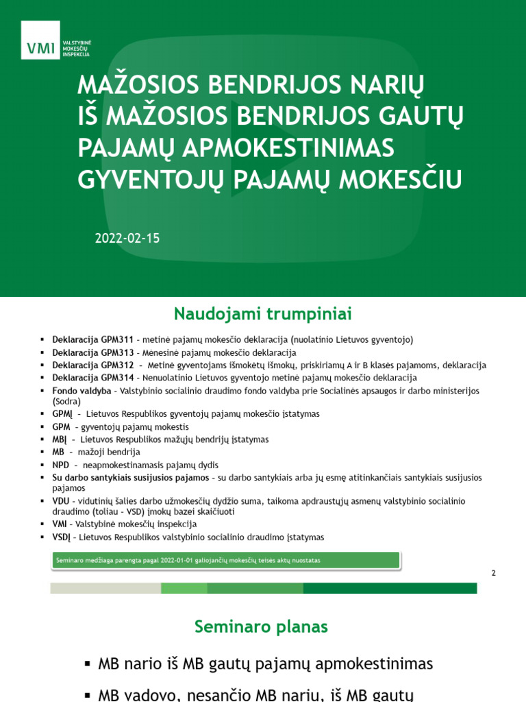 Mažoji Bendrija | PDF
