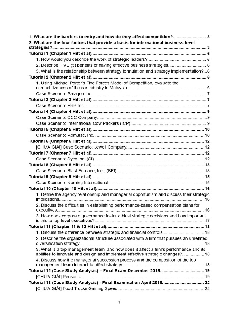 IBS - Case Study | PDF | Strategic Management | Incentive