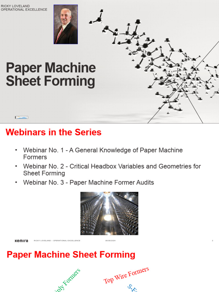 Fourdrinier Machine Sheet Forming Overview | PDF | Industrial Processes ...