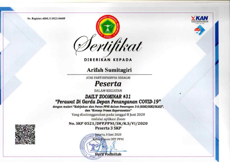 Kebijakan Dan Peran PPNI Dalam Penerapan SDKI TH 2020 | PDF