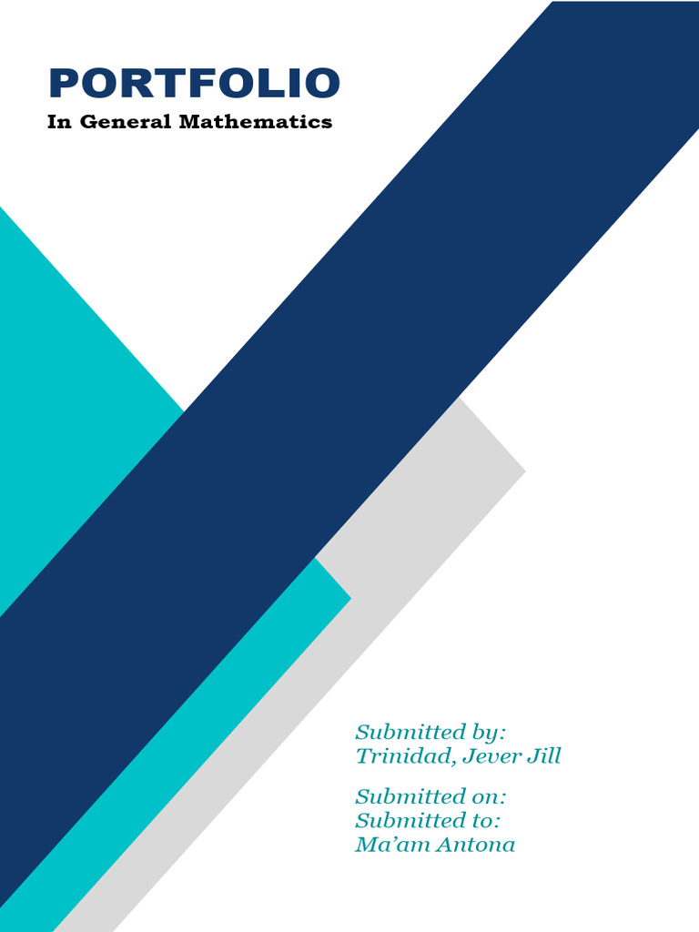 General Mathematics Portfolio Submission | PDF