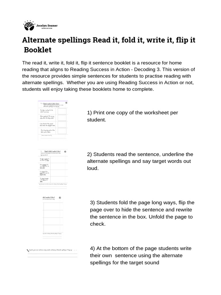 alternate-spelling-sentences-read-it-fold-it-write-itflip-it | Download ...