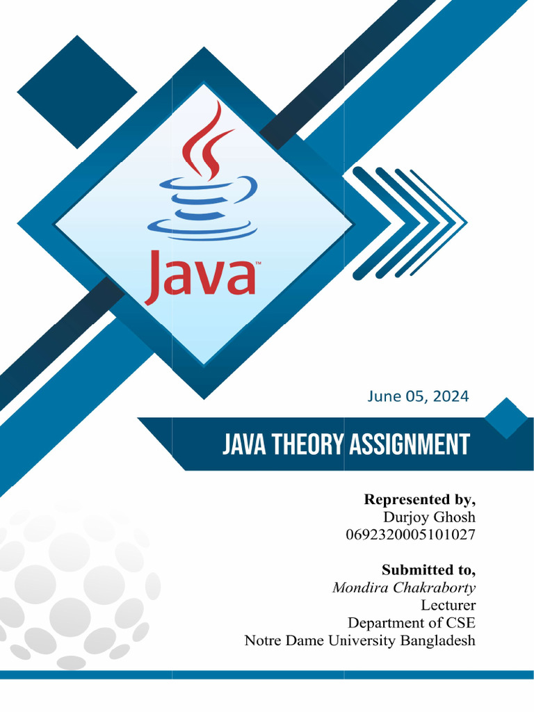 OOP - TheoryAssignment Final | PDF