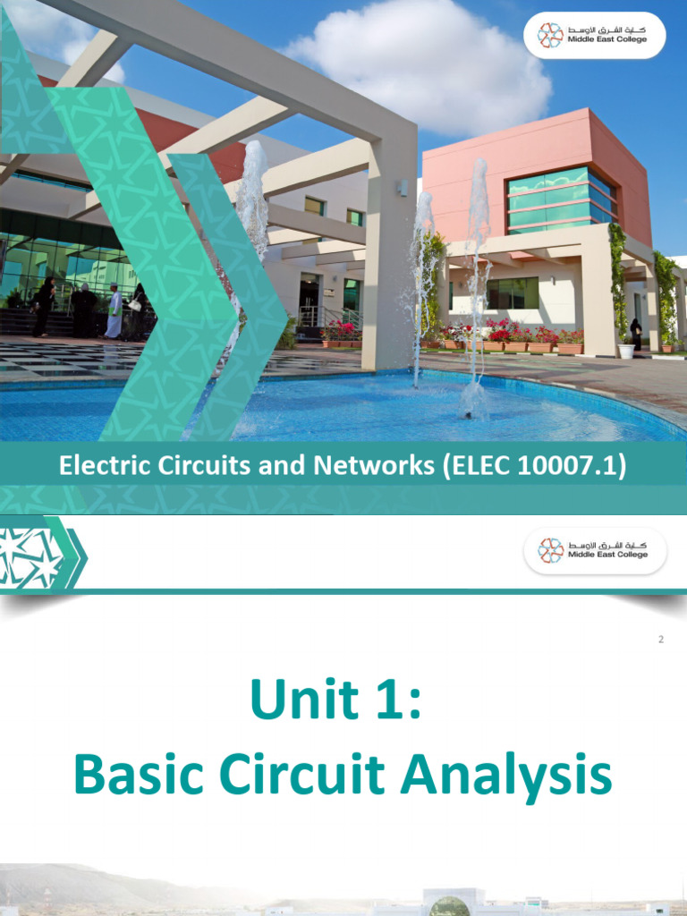 Week 2-In Class - Unit 1 | Download Free PDF | Electrical Network | Voltage