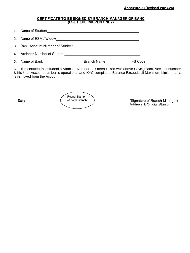 Annexure 3 Revised 2023 24 | PDF