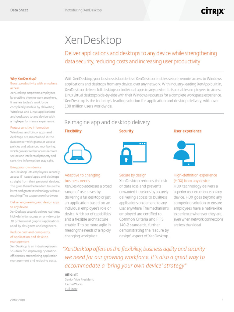 Citrix Xen Desktop Pdf Citrix Systems Mobile App