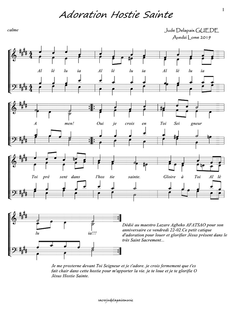 Adoration Hostie Sainte-1 | PDF
