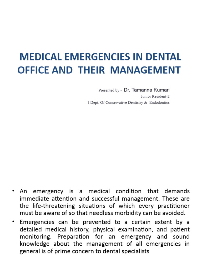 2S3 Medical Emergenties in Dental Office | PDF | Breathing ...