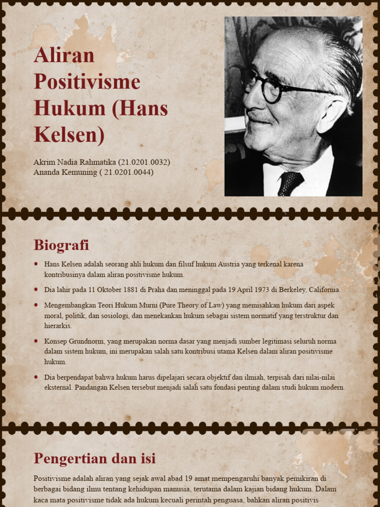 Positivisme Hukum Menurut Hans Kelsen | PDF | Politik
