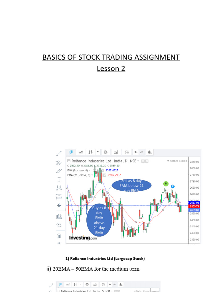 Lesson 2 Basic of Stock Trading Assignment | PDF | Market Trend | Technical Analysis