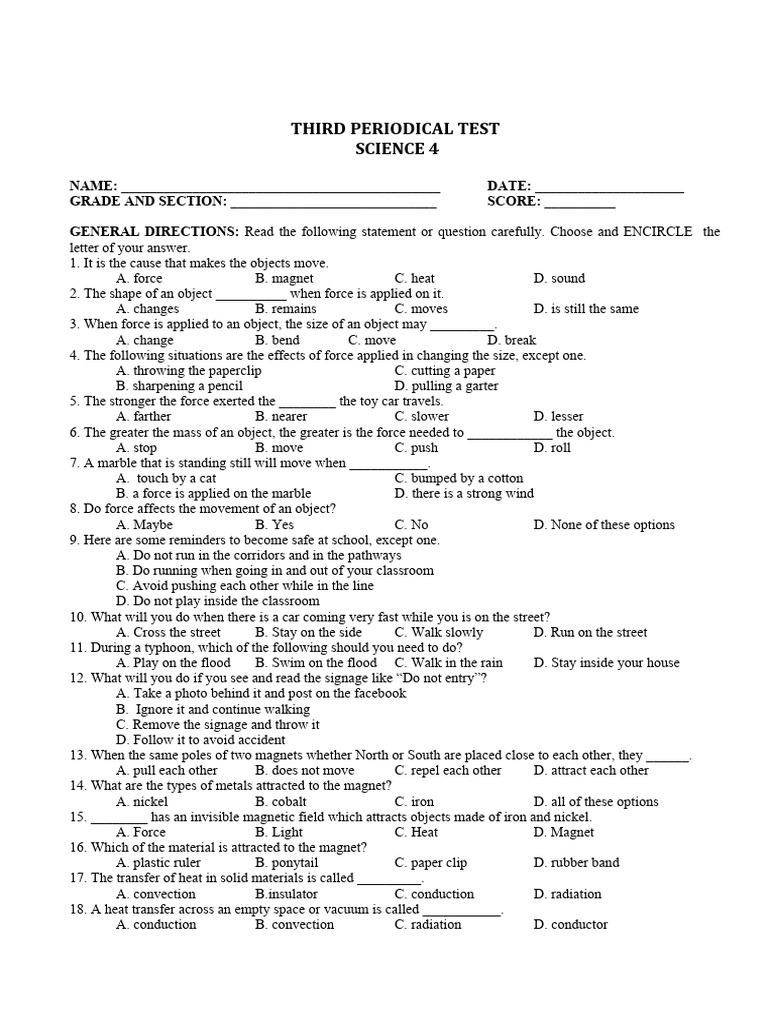 Pt Science 4 Q3 Pdf Light Reflection Physics