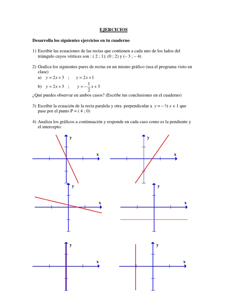 Ejercitación Funcion Lineal III