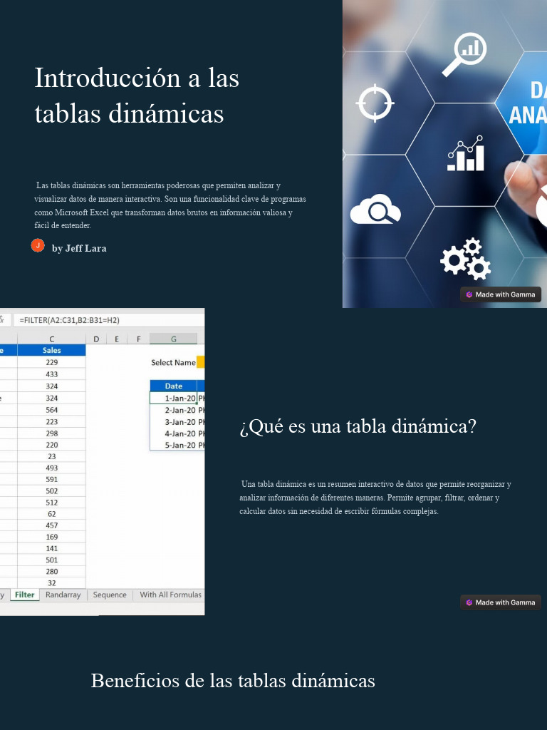 Introduccion A Las Tablas Dinamicas | PDF | Presupuesto | Ciencias de la Información