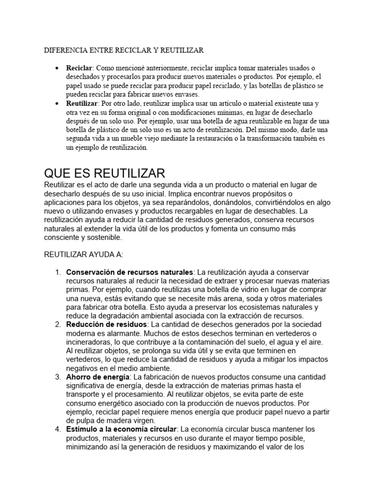 5 Erres | PDF | Reciclaje | Residuos