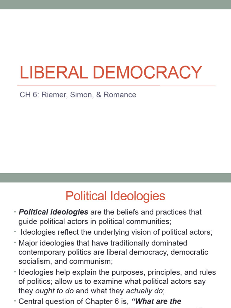 Strengths and Weaknesses of Liberal Democracy | PDF | Liberalism ...