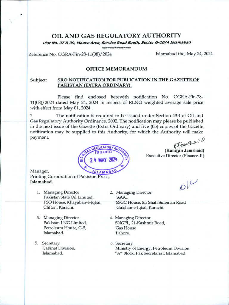 Determination of Re Gasified Liquefied Natural Gas RLNG Weighted ...