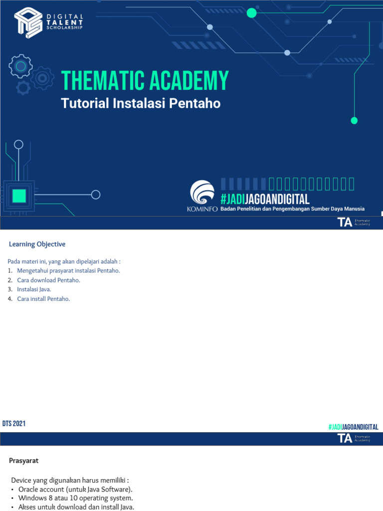 Tutorial Instalasi Pentaho | PDF | Bisnis