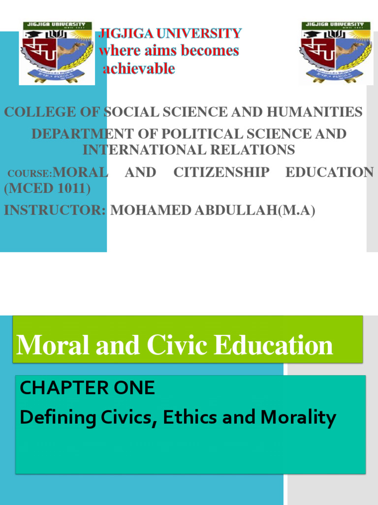 Civic Education All Slides | PDF | Utilitarianism | Morality