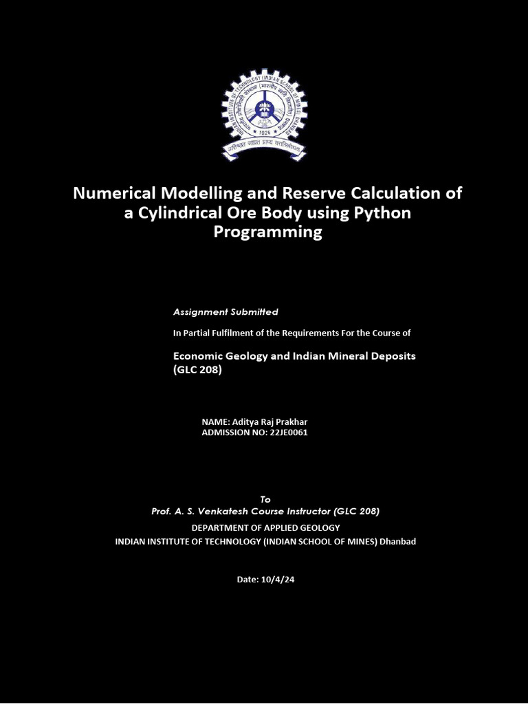 Aditya Raj Prakhar ASSIGNMENT | PDF | 3 D Computer Graphics | Ore