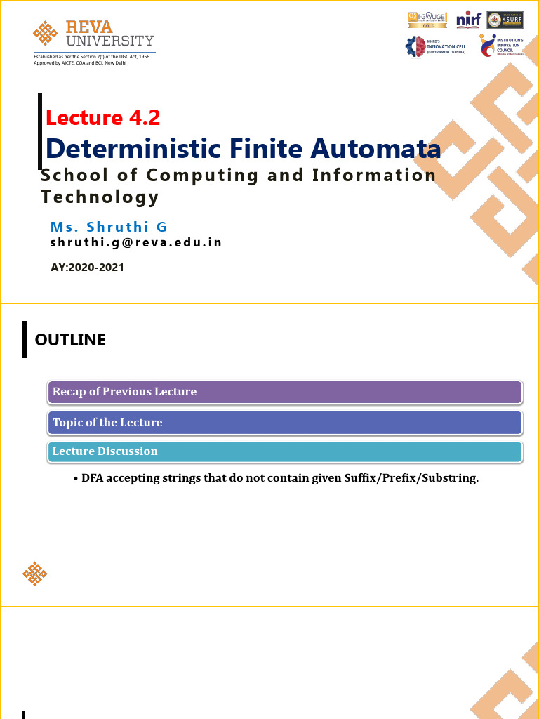Fafl Final Lecture 4 2 Download Free Pdf String Computer Science Automata Theory