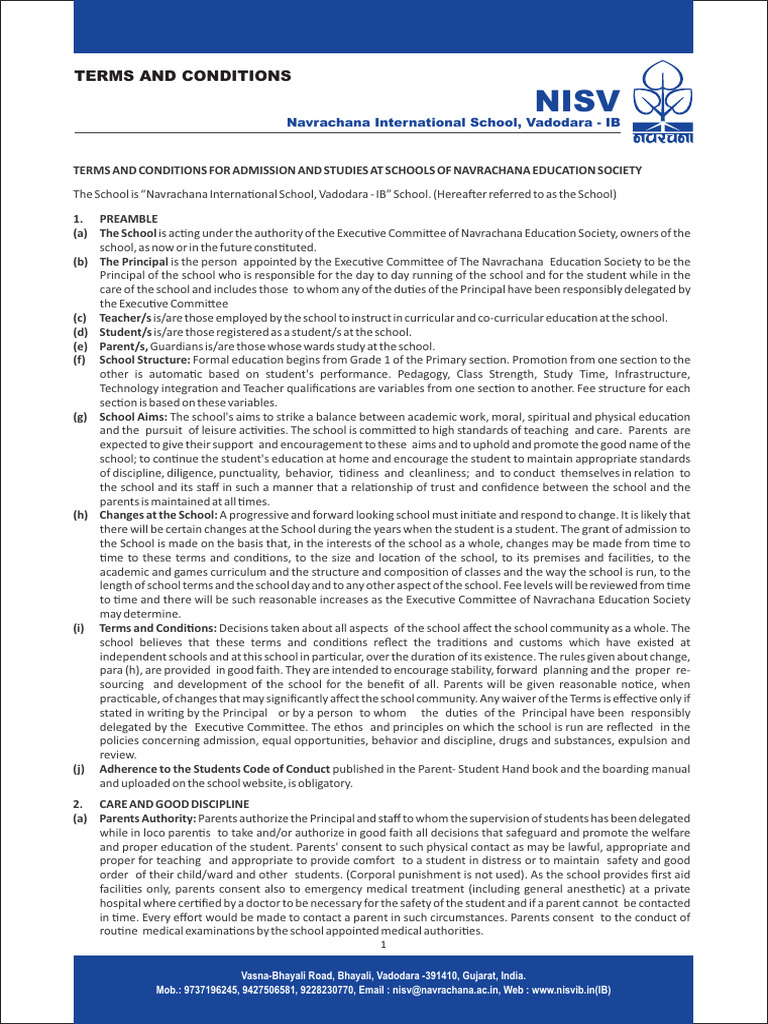 Agreement IB-2024-25 | PDF | Insurance | Informed Consent