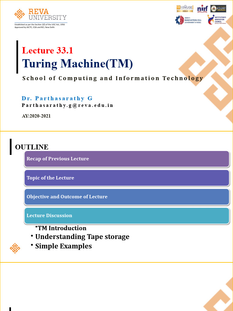FAFL-Final-Lecture 33.1 TM INTRODUCTION | PDF | Function (Mathematics ... FAFL-Final-Lecture 33.1 TM INTRODUCTION | PDF | Function (Mathematics ...