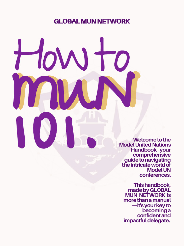 Delegate Handbook | PDF | United Nations | International Relations