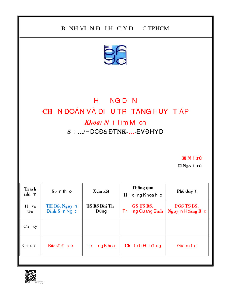 Tang Huyet AP | PDF