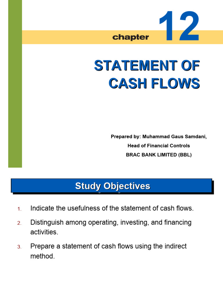 Cash Flow Statement - Ch12 | PDF | Expense | Cash Flow Statement