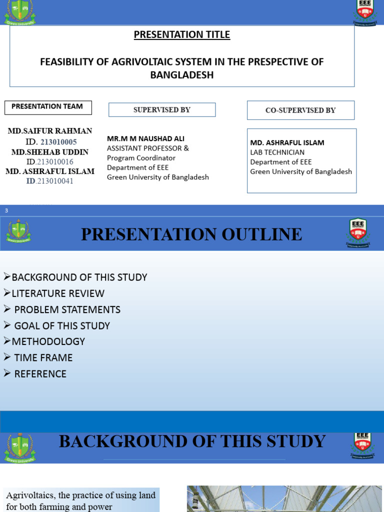 Agrivoltaic Presntation | PDF | Natural Environment | Nature