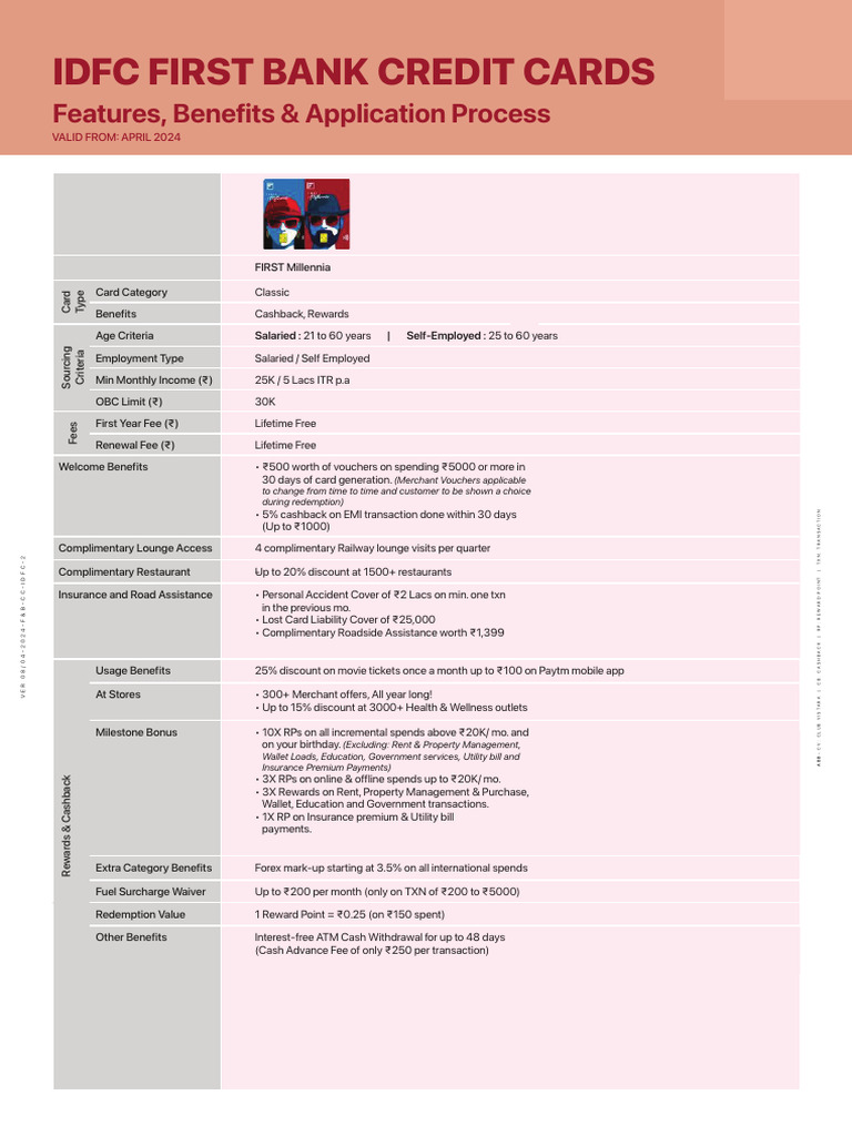 IDFC FIRST | Download Free PDF | Credit Card | Airport Lounge
