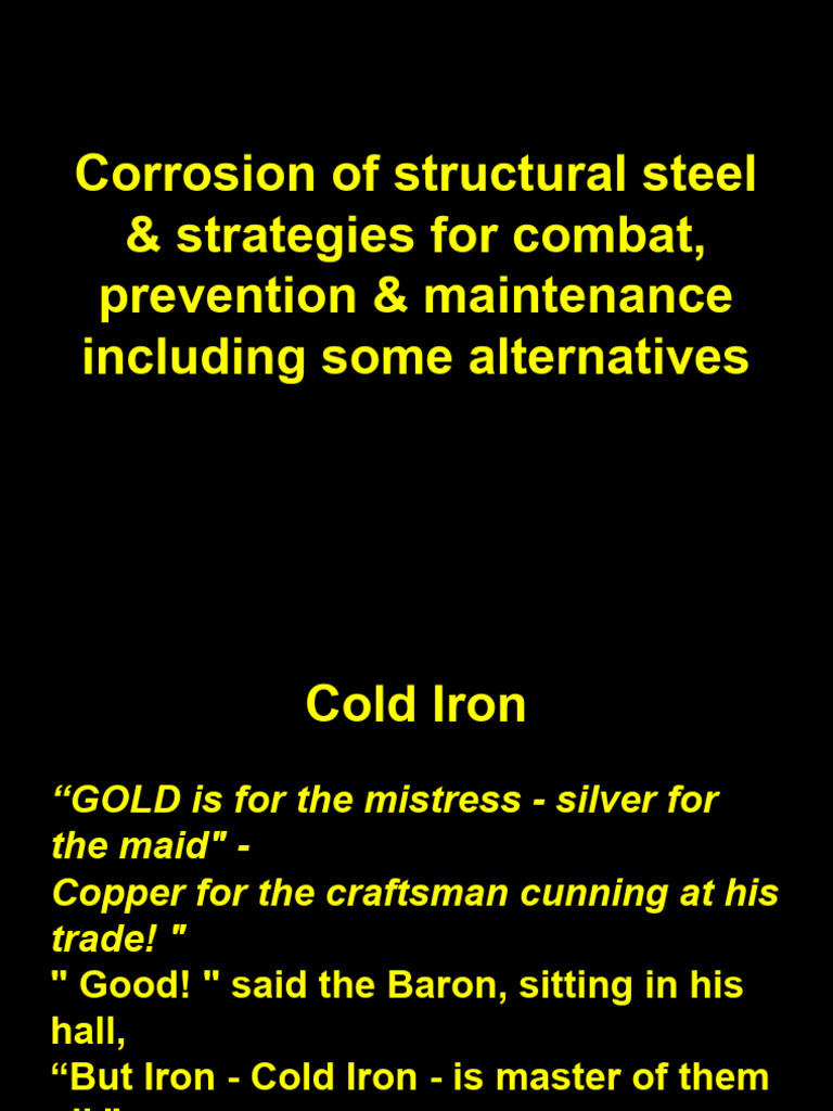 Corrosion of Structural Steel: Prevention Strategies | PDF | Stainless ...