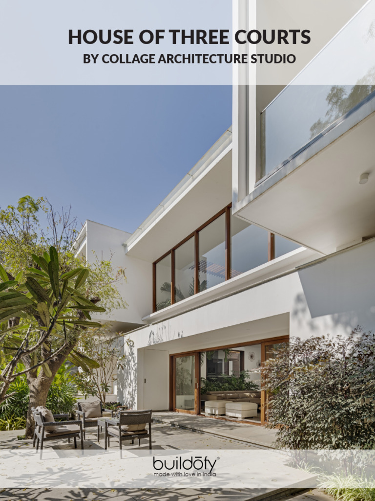 House of Three Courts | PDF | Collage | Architectural Design