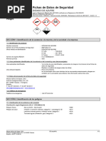 Hojas de Seguridad Ácido Sulfúrico J.T. Baker | PDF