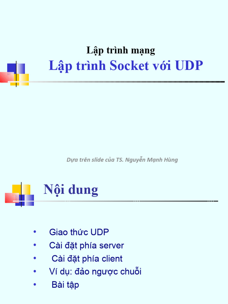 b06 LTM Lap Trinh Socket Voi UDP | PDF