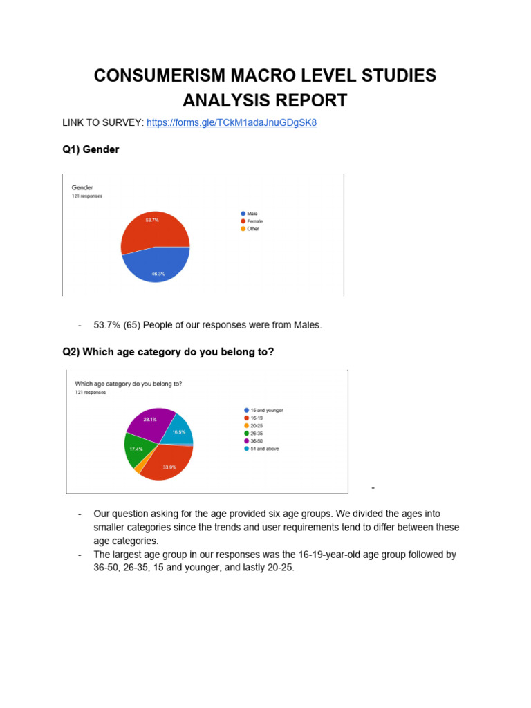Consumerism Trends Analysis Report | PDF | Tableware | Social Psychology