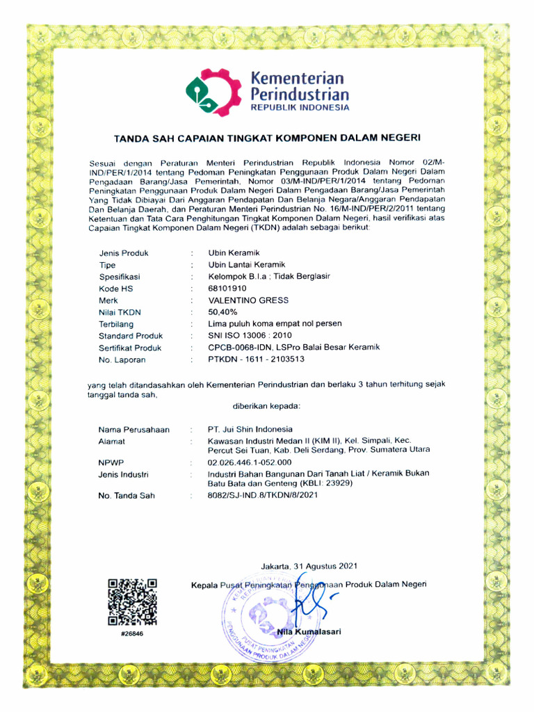 TKDN PT JSI - May 17, 2022-1-1 | PDF