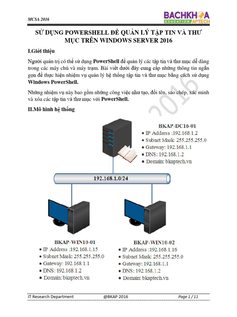 Sử dụng PowerShell để quản lý tập tin và thư mục trên Windows Server ...