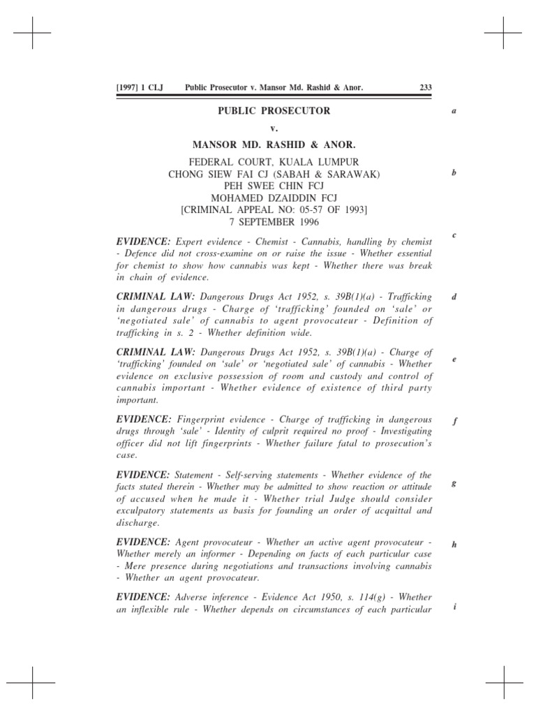 PP V Mansor | PDF | Prosecutor | Acquittal