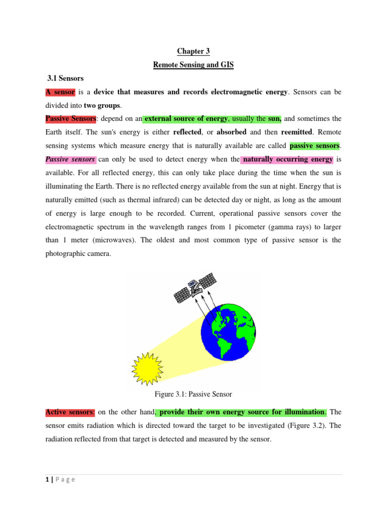 Chapter 3, GIS | PDF | Remote Sensing | Satellite