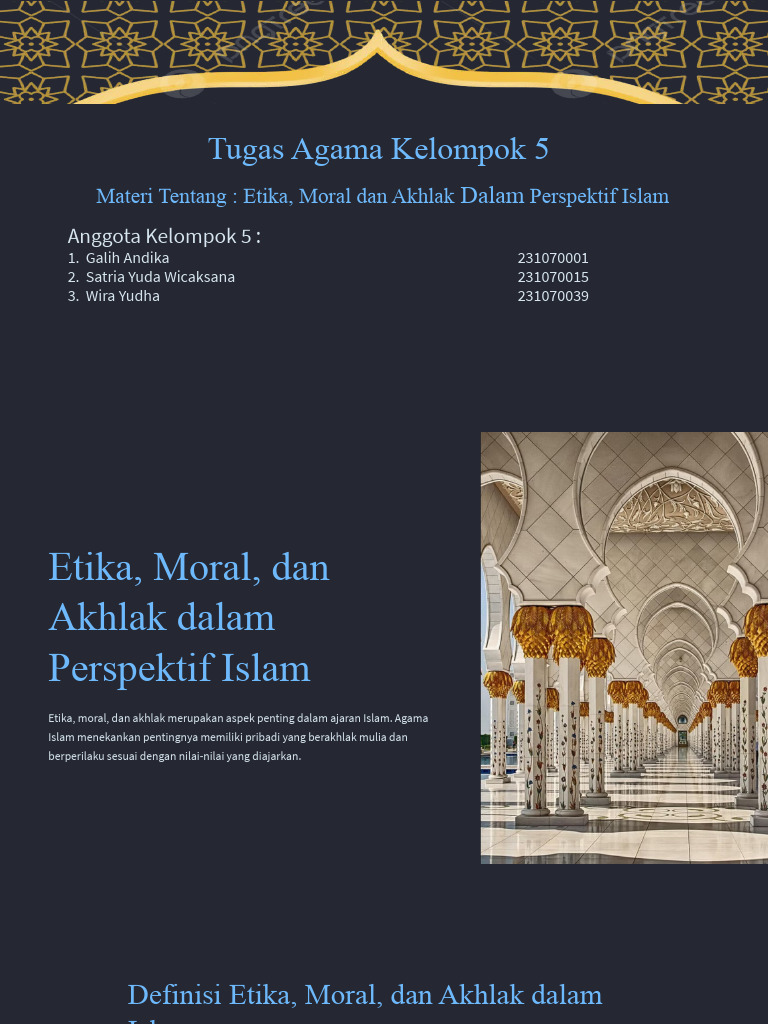 Etika Moral Dan Akhlak Dalam Perspektif Islam | PDF | Agama & Spiritualitas