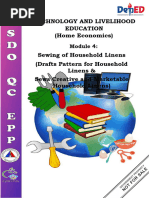 TLE HE6 Module 4 Edited | PDF | Sewing | Yarn
