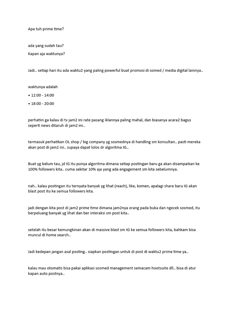 Apa Tuh Prime Time | PDF